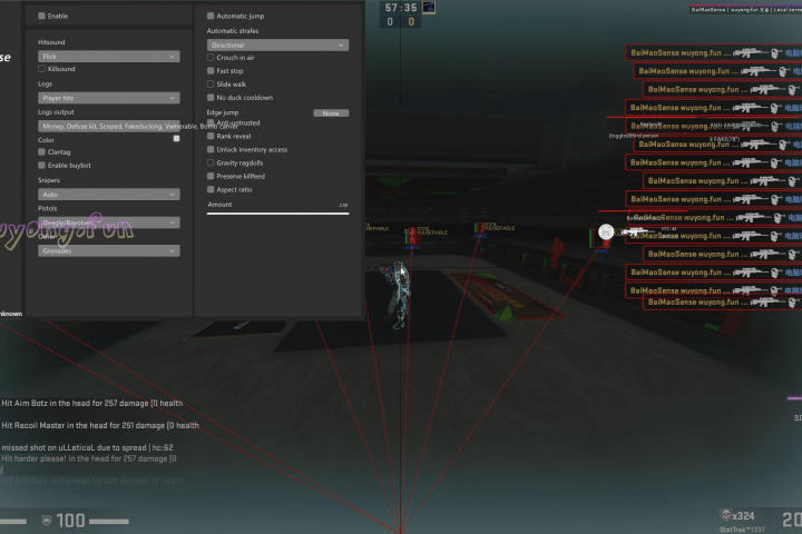CSGO BaiMaoSense 免费辅助 暴力 | 反自瞄 | 合法 | 玩家 | 视觉 | 杂项 – 无用资源网